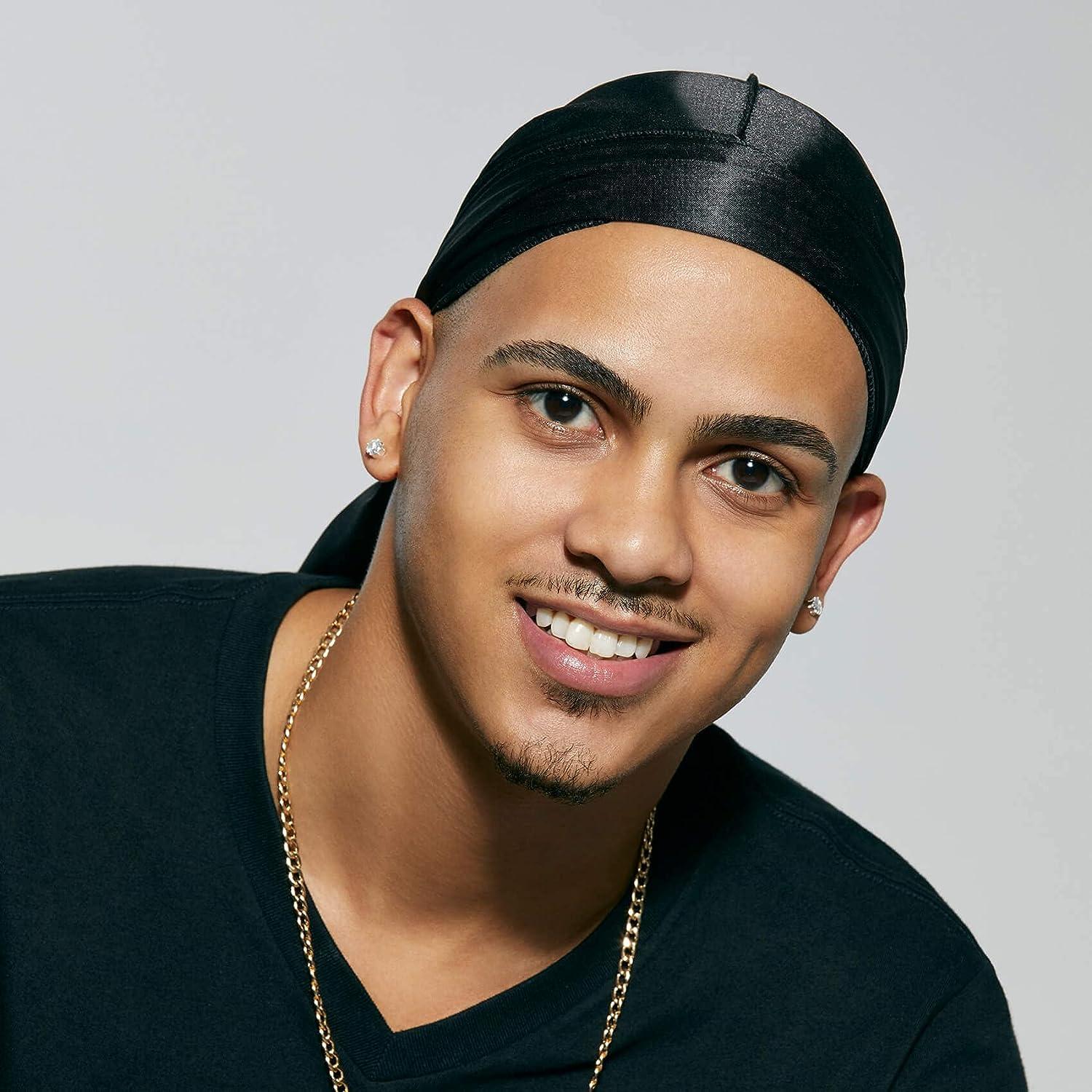 KISS COLORS & CARE Power Wave Silky Satin Durag - Black | Ultra ...