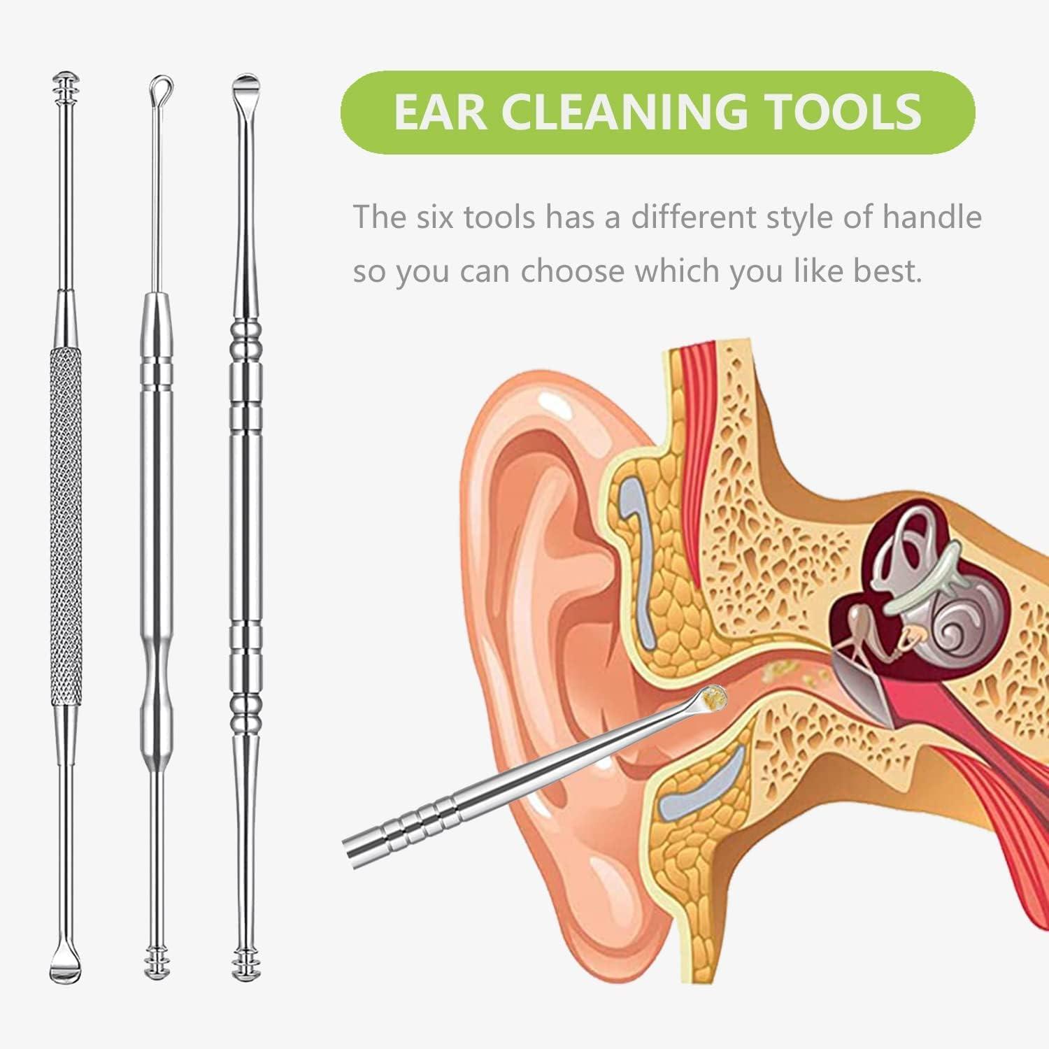 6-Pack Earwax Removal Set with Cleaning Brush and Storage Case ...