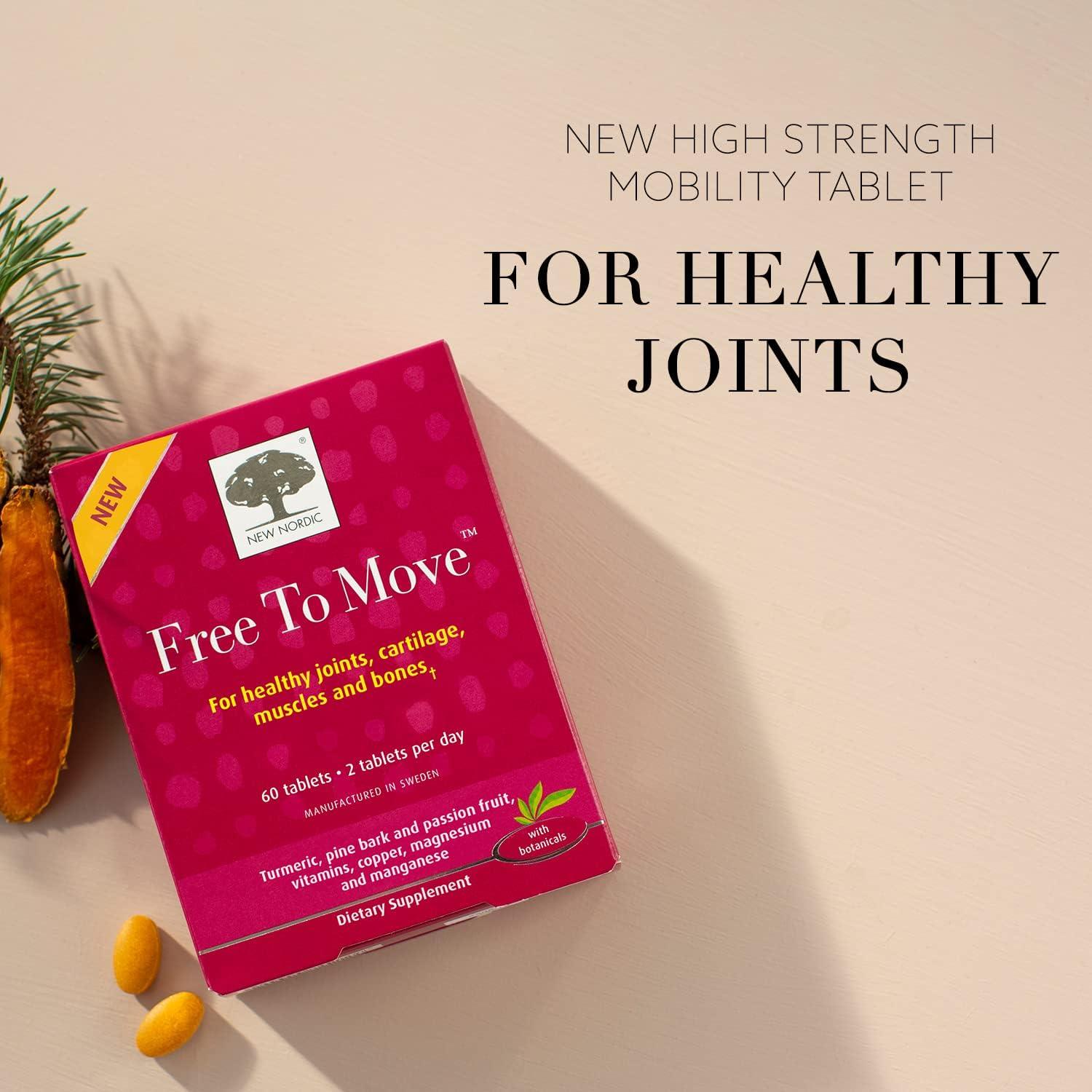 NEW NORDIC Free to Move Tablet | Supports Cartilage, Muscles, Bones ...