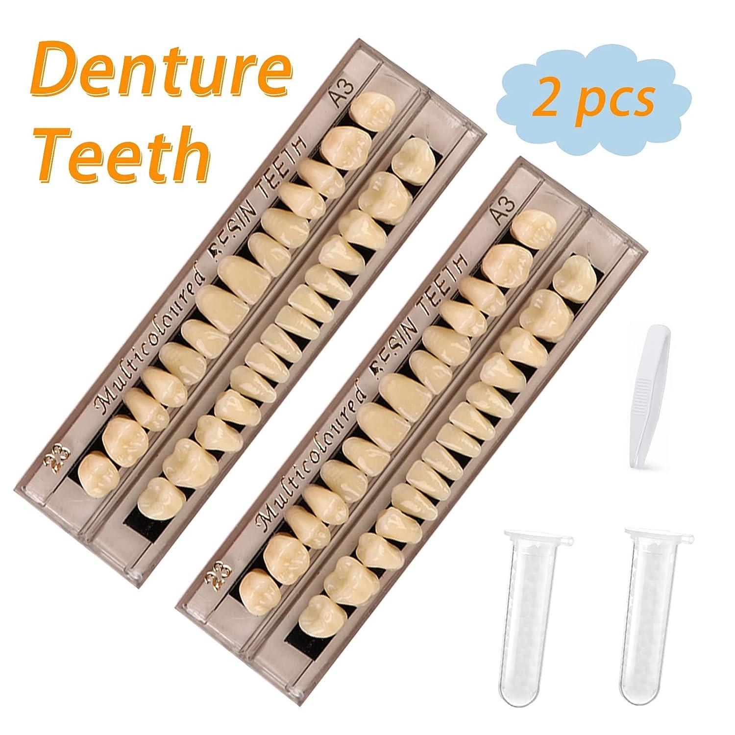 56 Pcs Complete Acrylic Resin Denture Teeth Set | A3 Shade Upper ...