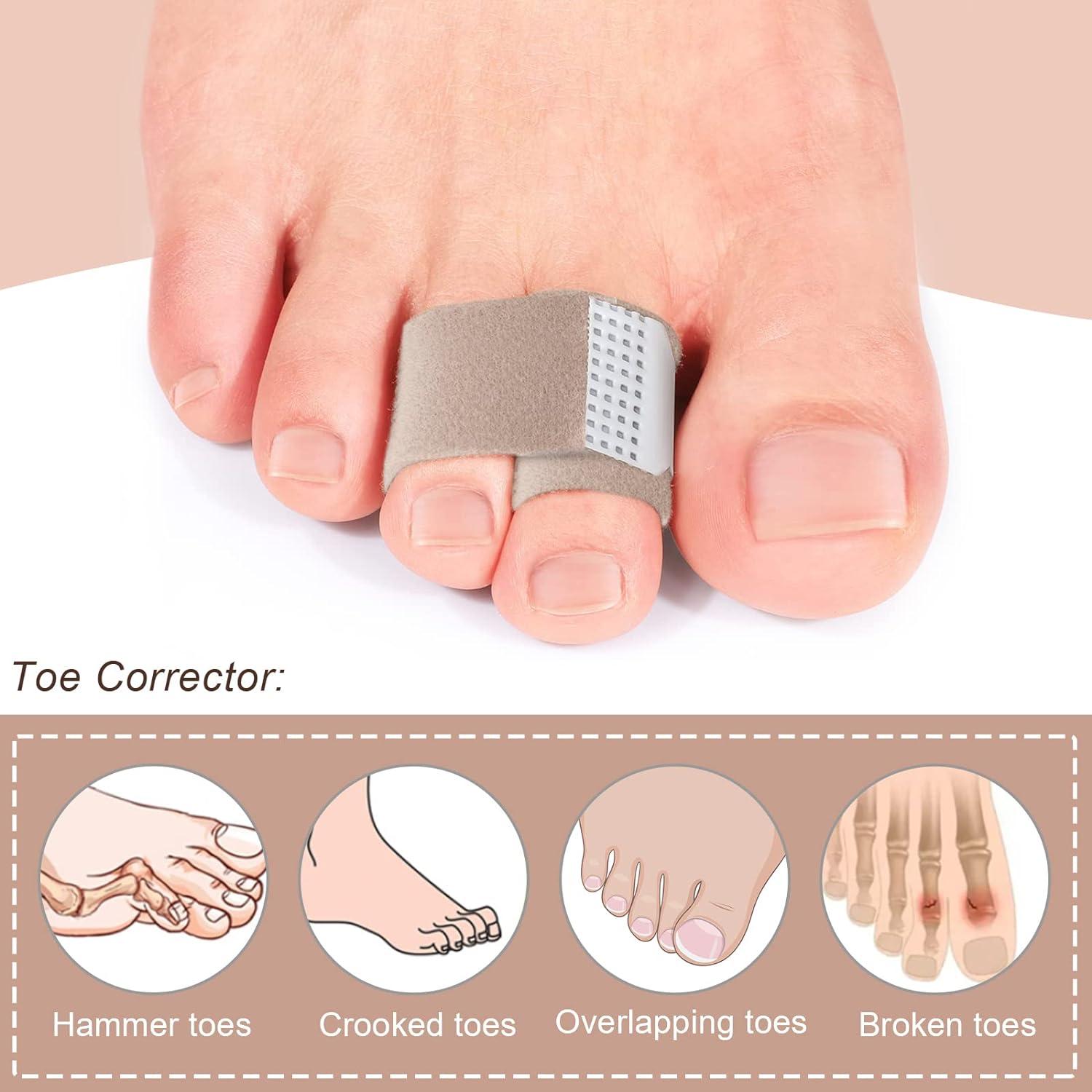 Xinjieda Toe Wraps - 6 Pieces Toe Tapes Splints Separator for ...