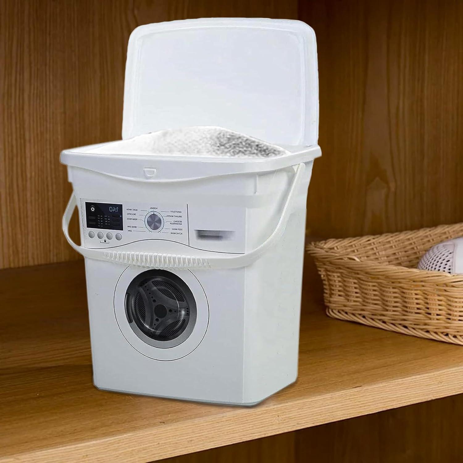 10 Litre laundry detergent storage Box Washing Powder Storage Tin ...