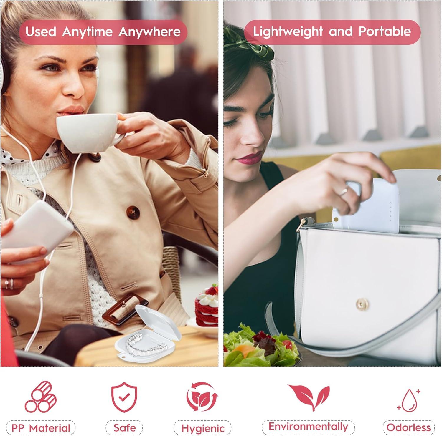 Dental Prosthetic Box Set - Orthodontic Retainer & Teeth Storage Case ...