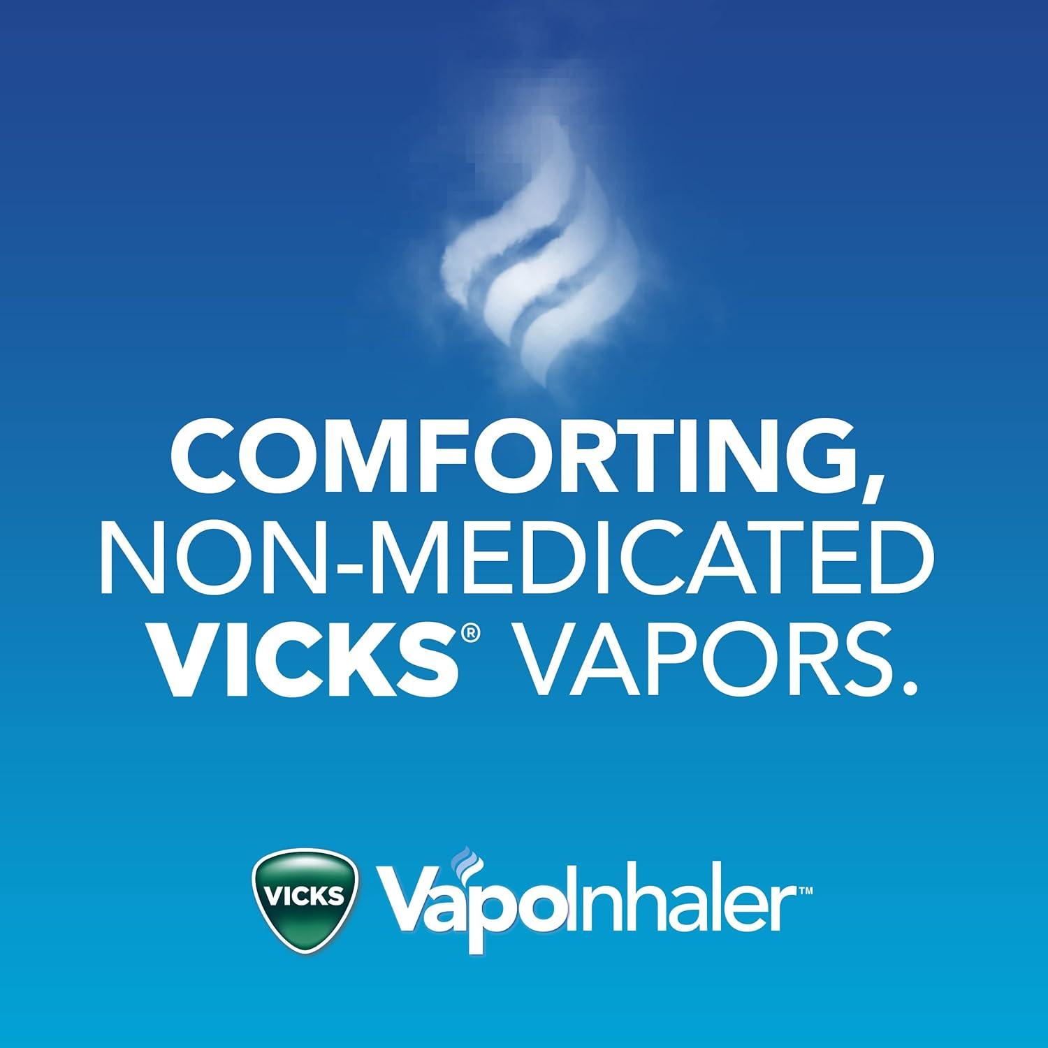 Vicks VapoInhaler - Non-Medicated Portable Nasal Inhaler with Menthol Scent