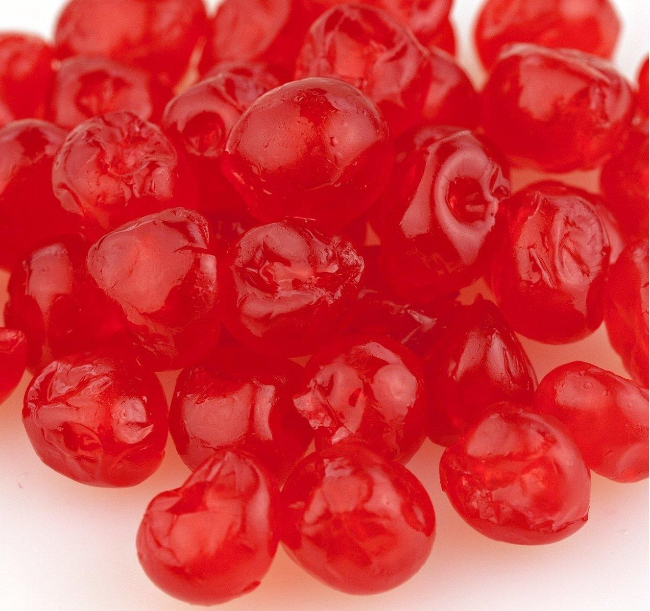 Candied Red Cherries - 1lb Tub | Sweet and Delicious Fruit Treat | Buy ...