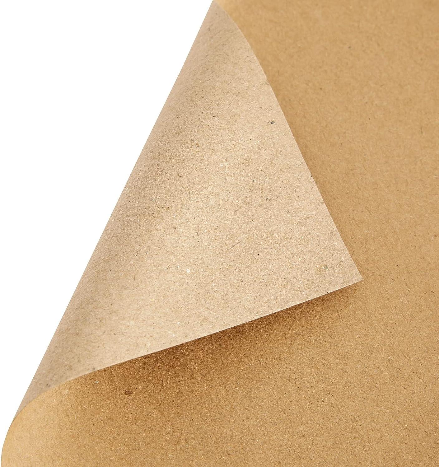 200 Pack Brown Kraft Paper Sheets 130gsm - Letter Size DIY Craft Paper ...
