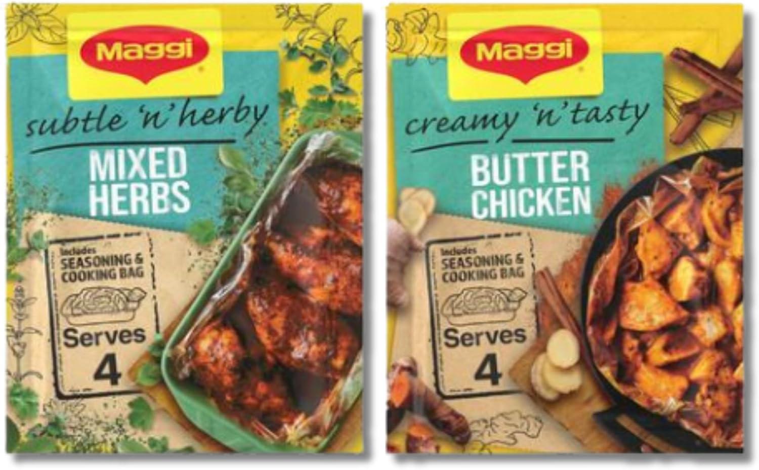 Maggi So Juicy Mix Bundle of 6 - BBQ, Butter, Garlic, Mexican, Mixed ...