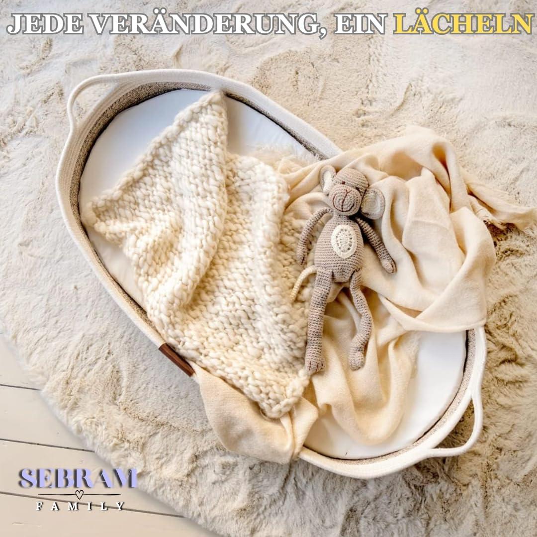 Sebram Wrap Basket Baby - Beige Moses Basket Changing Pad & Diaper ...