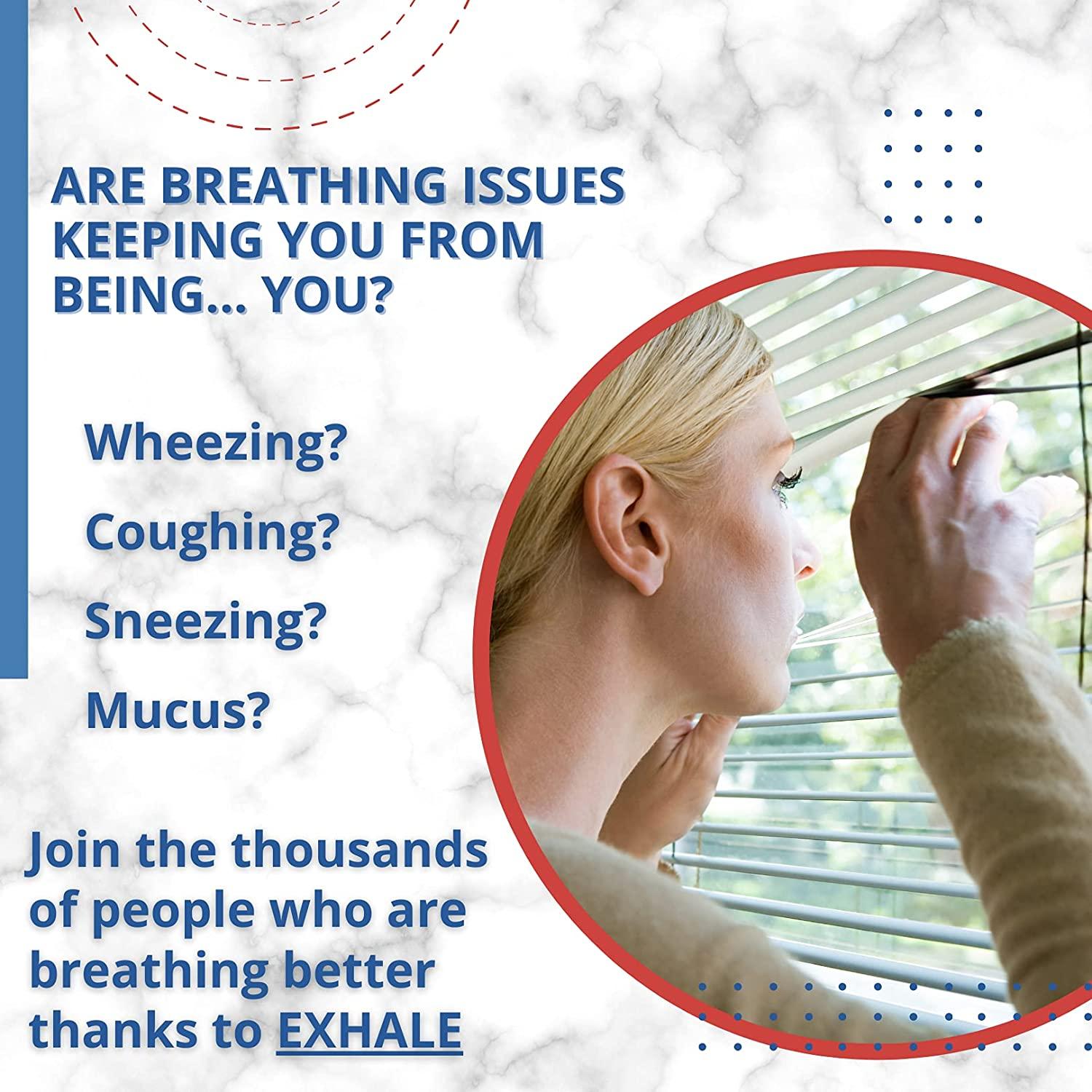 Exhale Lung Support Supplement | Lung Cleanse for Smokers | Clears Lungs & Improves Respiratory ...