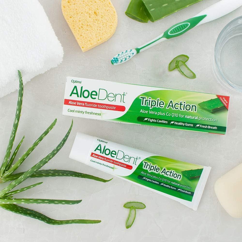 AloeDent Triple Action Aloe Vera Toothpaste 100ml | Fluoride-Free ...