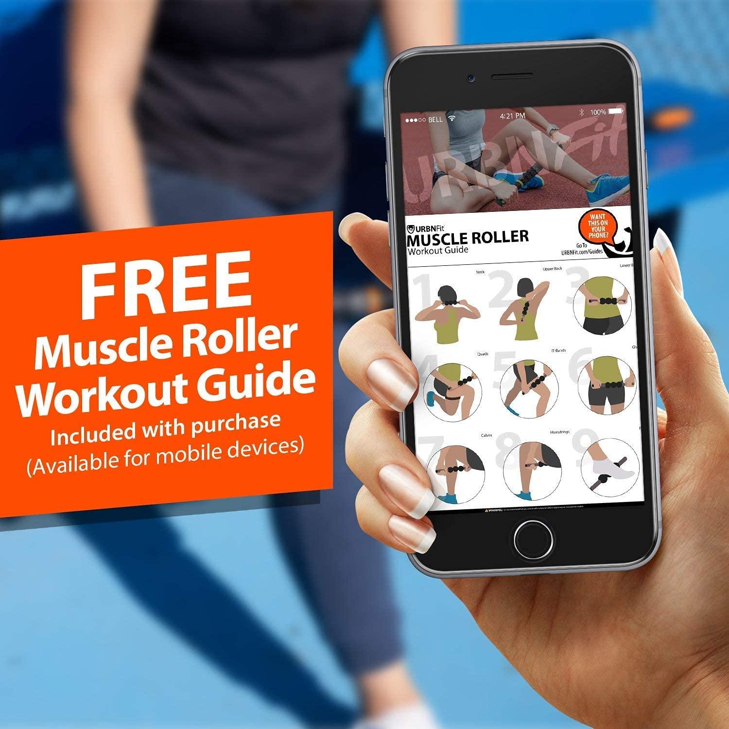 URBNFit Muscle Roller - Massage Stick for Sore Muscles Deep Tissue Leg ...