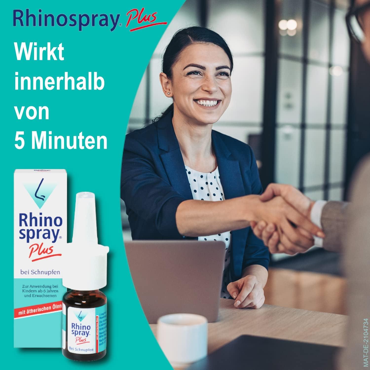 Rhinospray Plus Nasal Spray - 5 x 10ml | Effective Relief for Runny ...