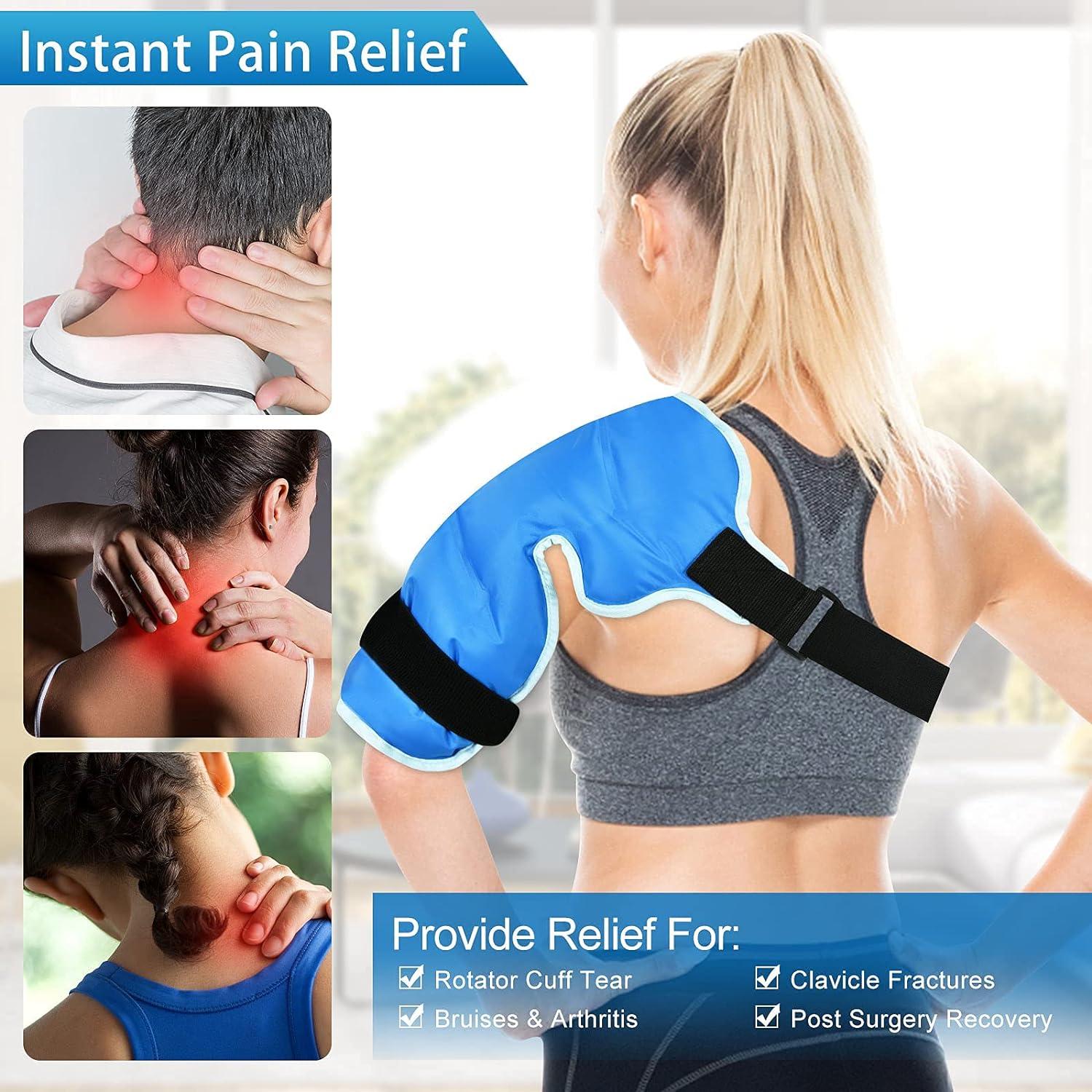 Shoulder Ice Pack for Rotator Cuff Cold Therapy - Reusable Gel Wrap for ...