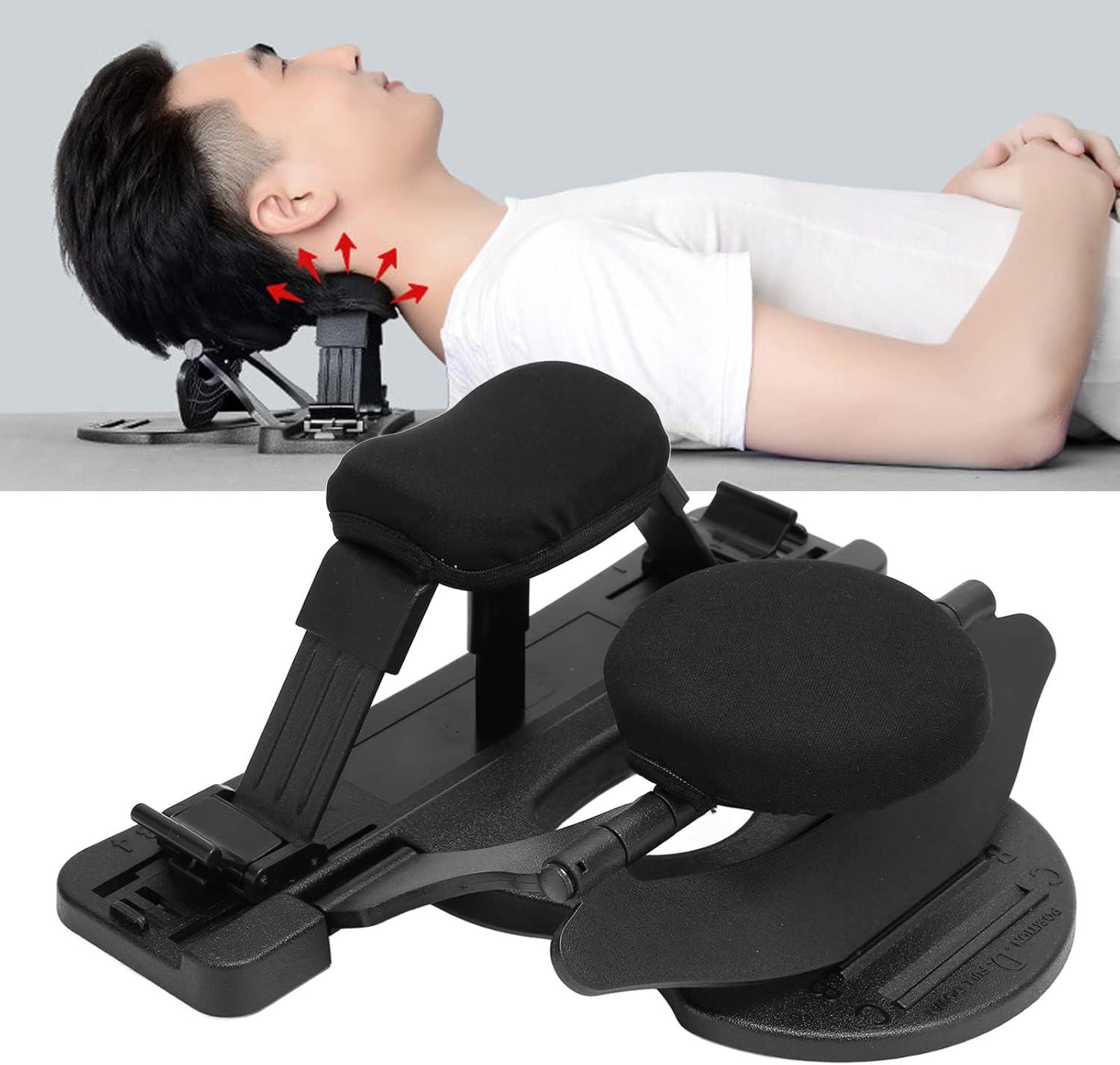 Neck Traction Device 4 Level Gentle Stretching Nonslip Cervical ...