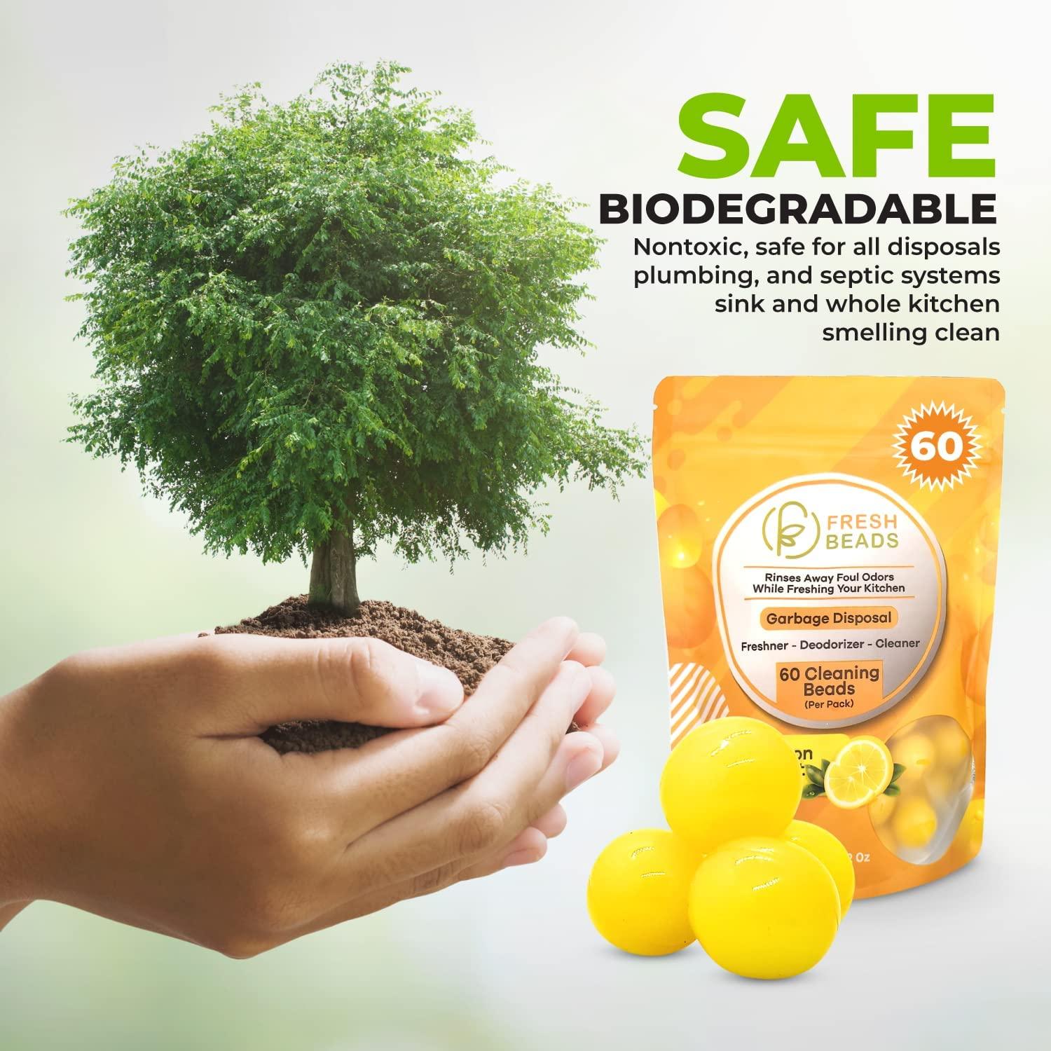 60-Count Lemon Scent Garbage Disposal Cleaner Capsules - Freshener ...