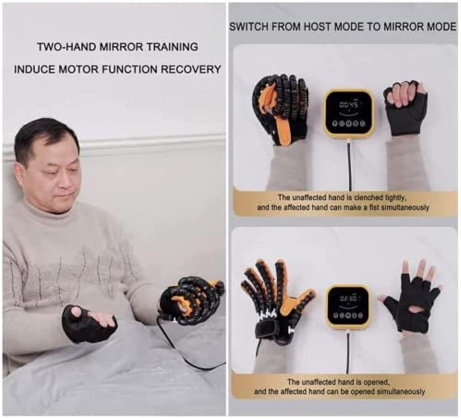 Upgrade Finger Training Rehabilitation Gloves Stroke Hand Splint Robot ...