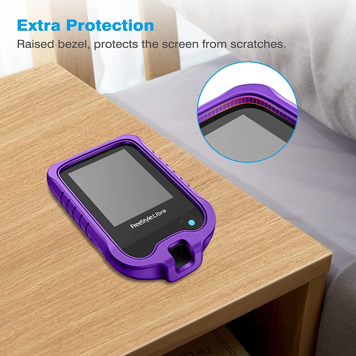 MedMax Silicone Case for Freestyle Libre 2 & Reader - Purple ...