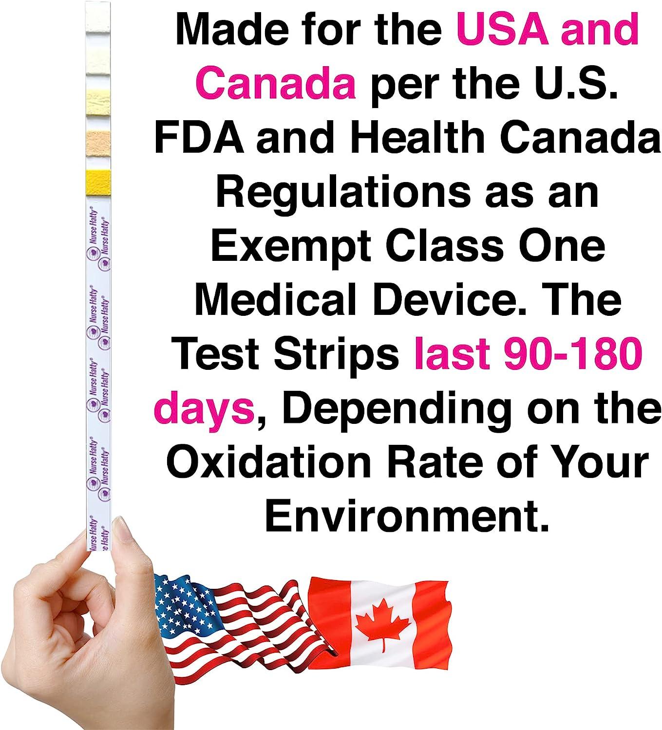 Nurse Hatty 5in1 UTI Test Strips Kit - 60ct Urinary Tract Infection ...