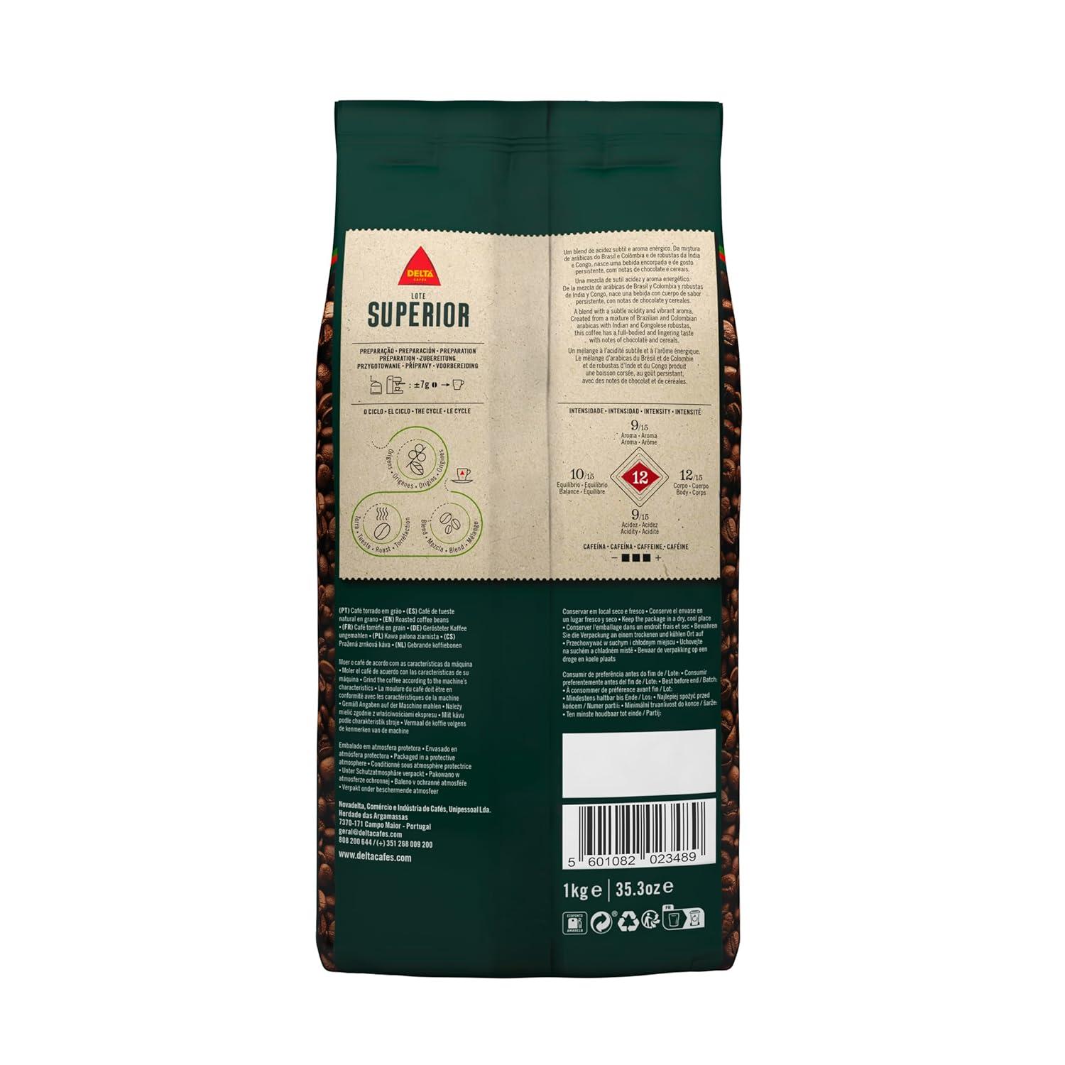 Delta Caf s Superior Coffee Beans - Premium 1 kg Coffee Set for ...