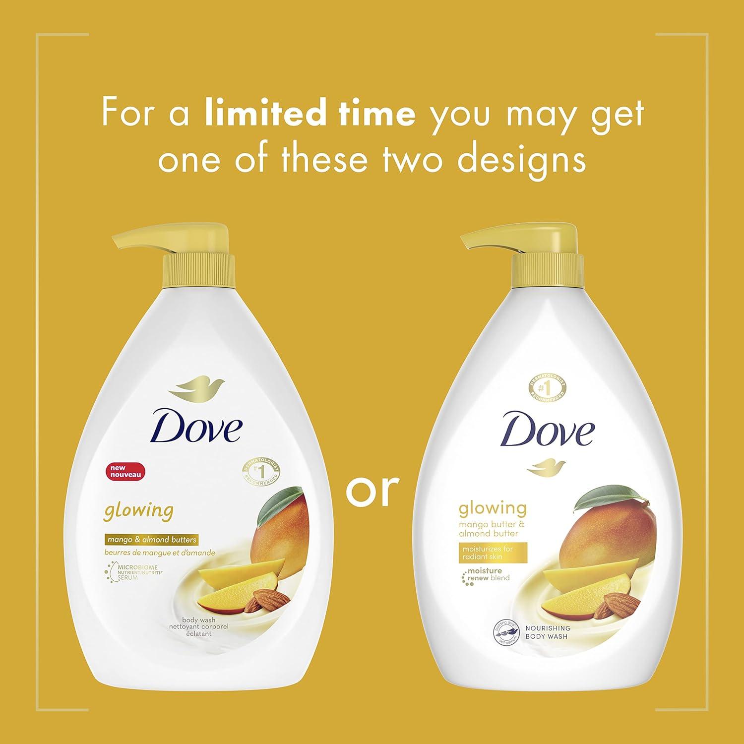 Dove Mango & Almond Butter Body Wash 3-Pack - 34 oz - Revitalizing and ...