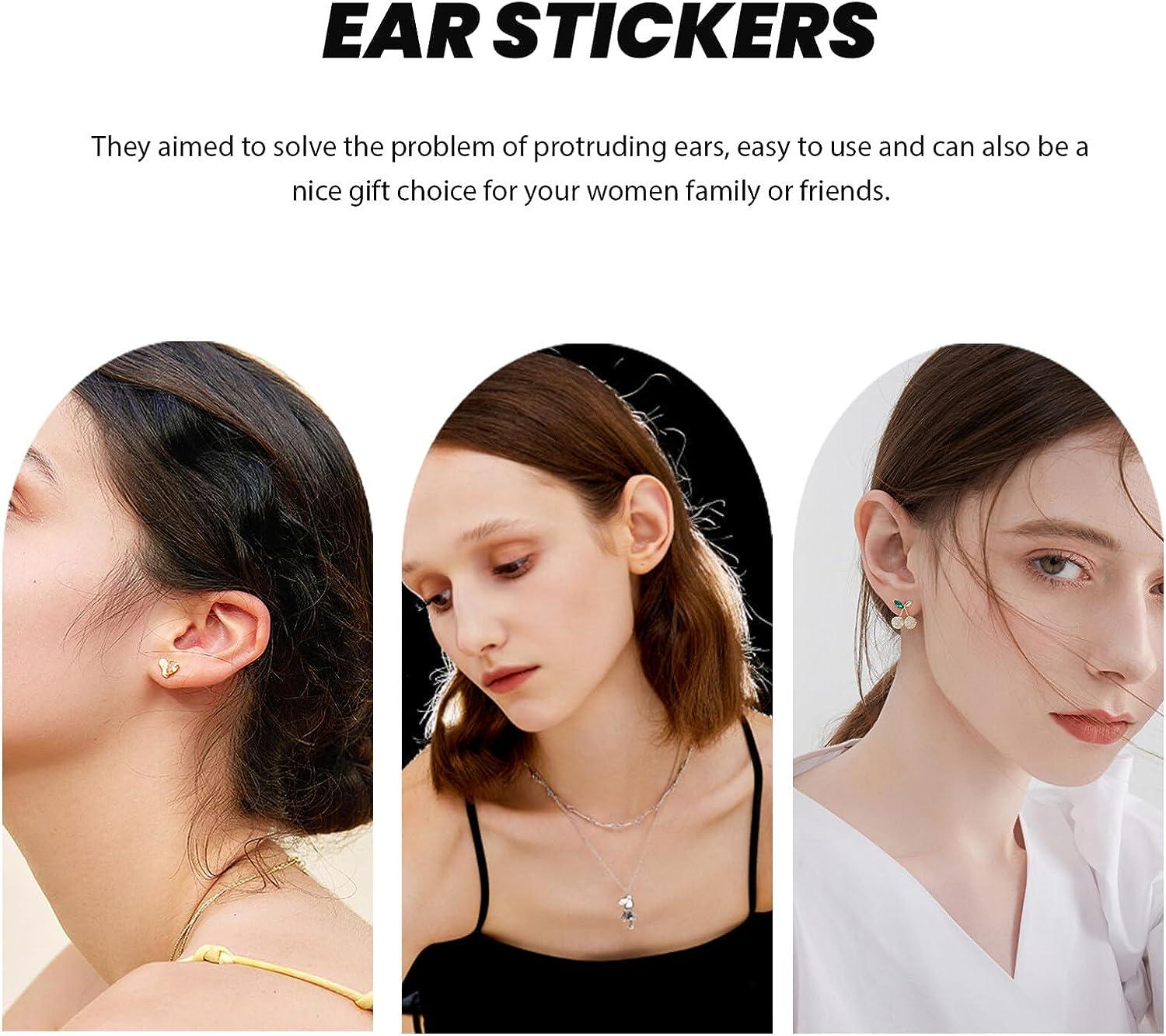 60pcs Transparent Silicone Ear Stickers | Cosmetic Ear Patch Makeup ...