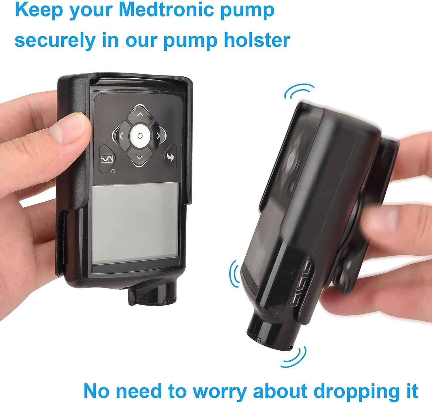 360 Rotating Insulin Pump Holder for Medtronic MiniMed 670G 770G 630G 640G 780G Pumps - Black ...