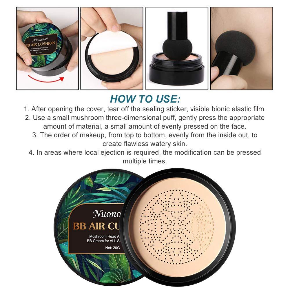 BB Air Cushion Cream - All-Day Flawless Foundation & Concealer | Natural Finish Makeup Base ...