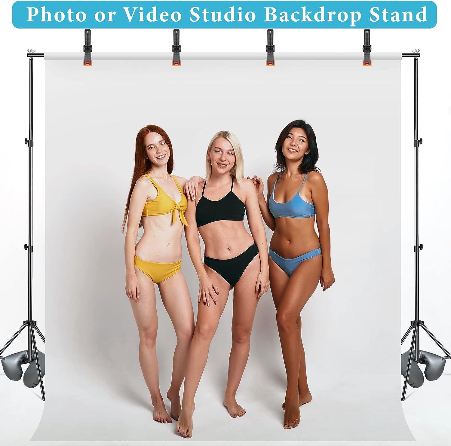 SoftTime Adjustable Backdrop Stand Kit 7x6.5Ft - Heavy Duty Banner Stand for Parties | Photo ...