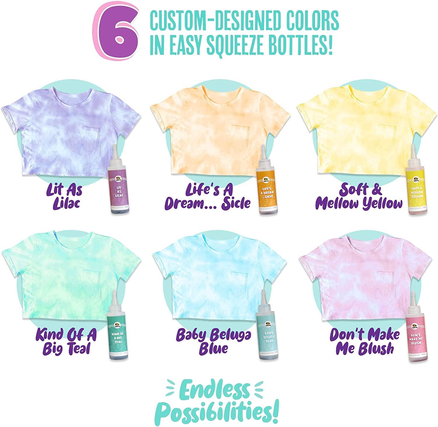 Pastel Tie Dye Kit - DIY Tyedye Kit for Girls and Adults - Pastel ...