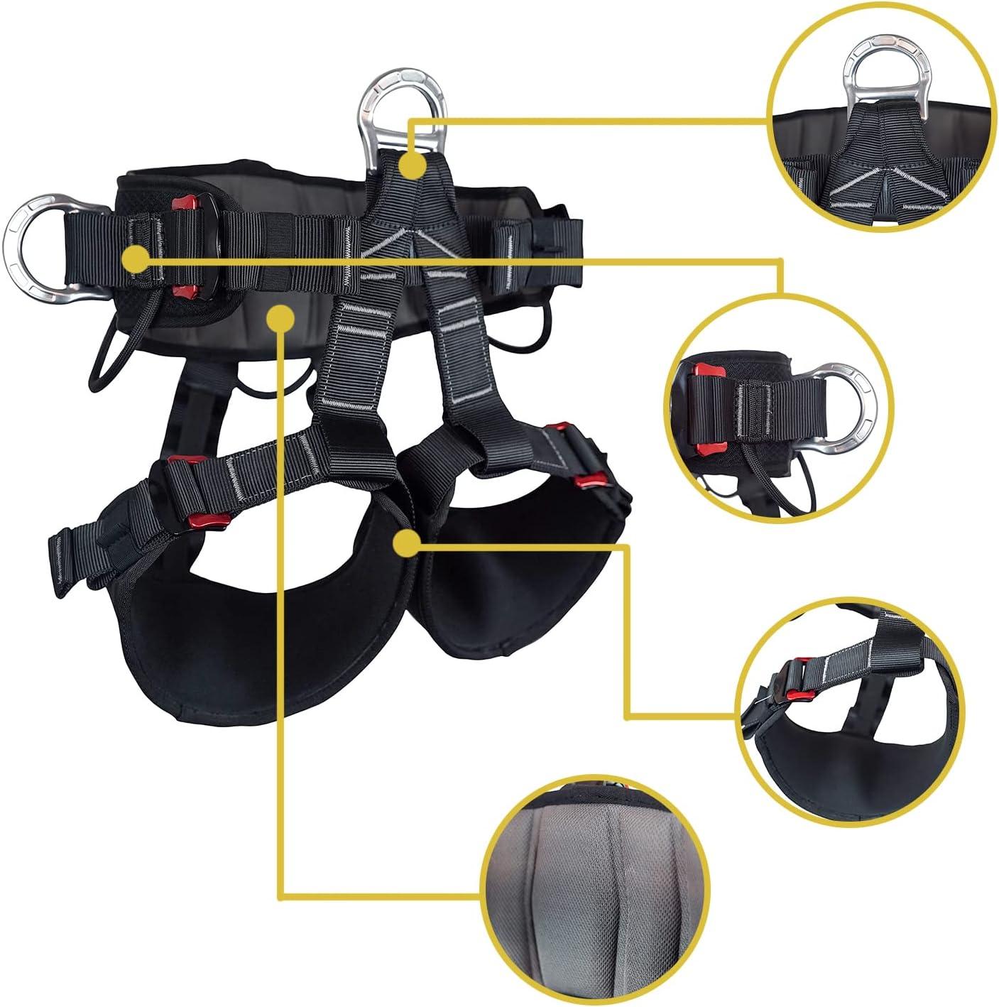SOB Half Body Climbing Harness - Safety Belt for Climbing, Working, and ...