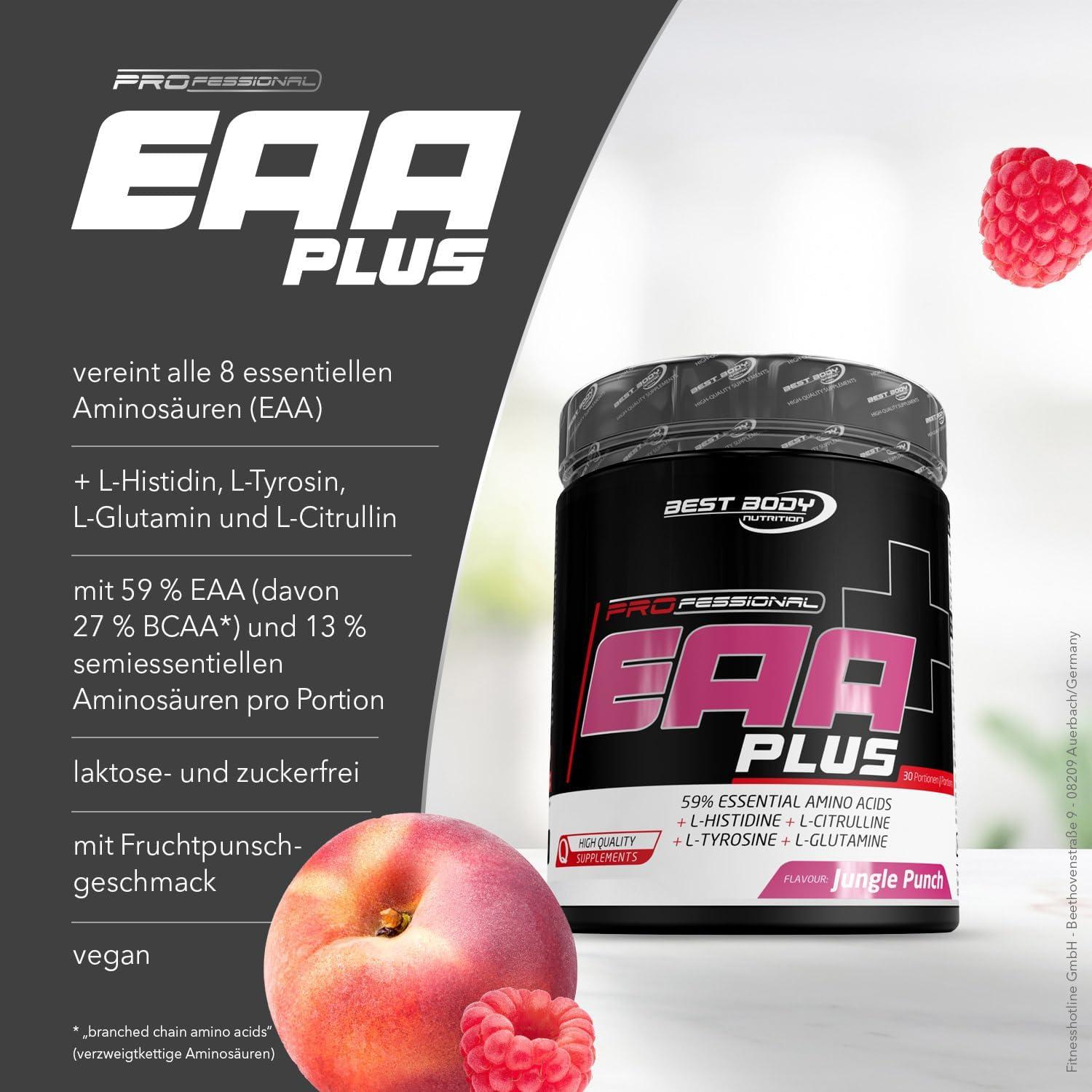 Best Body Nutrition Professional EAA Plus - Vegan Jungle Punch | All 8 ...