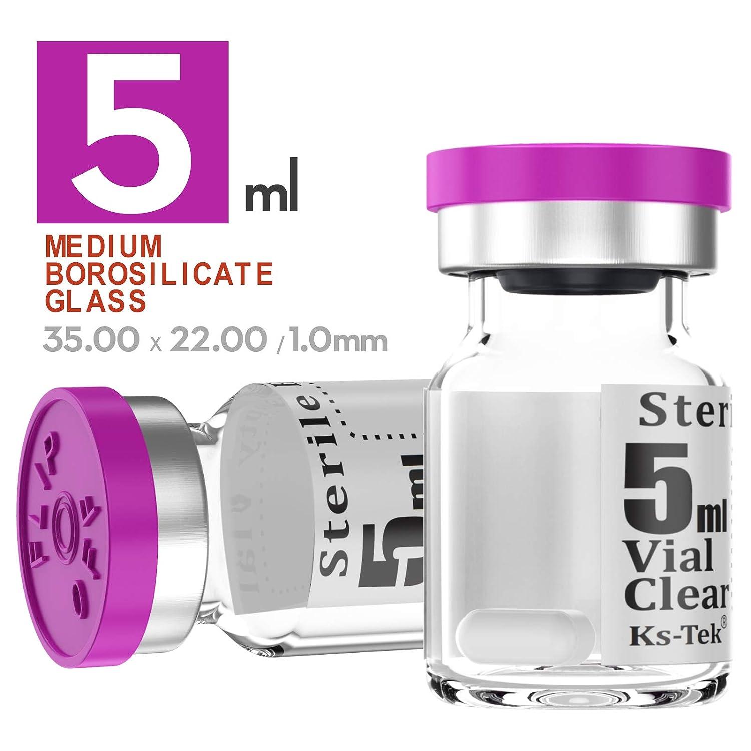 Ks-Tek 5ml Sterile Empty Vials with Self-Healing Injection Port ...