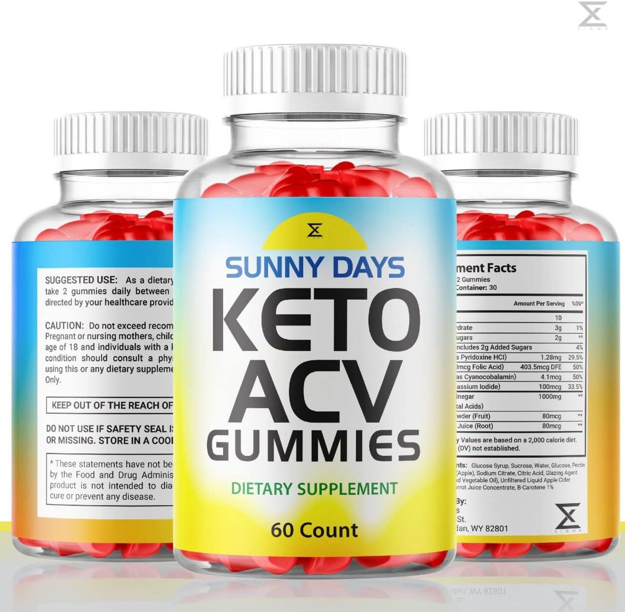 Sunny Days Keto Acv Gummies Reviews