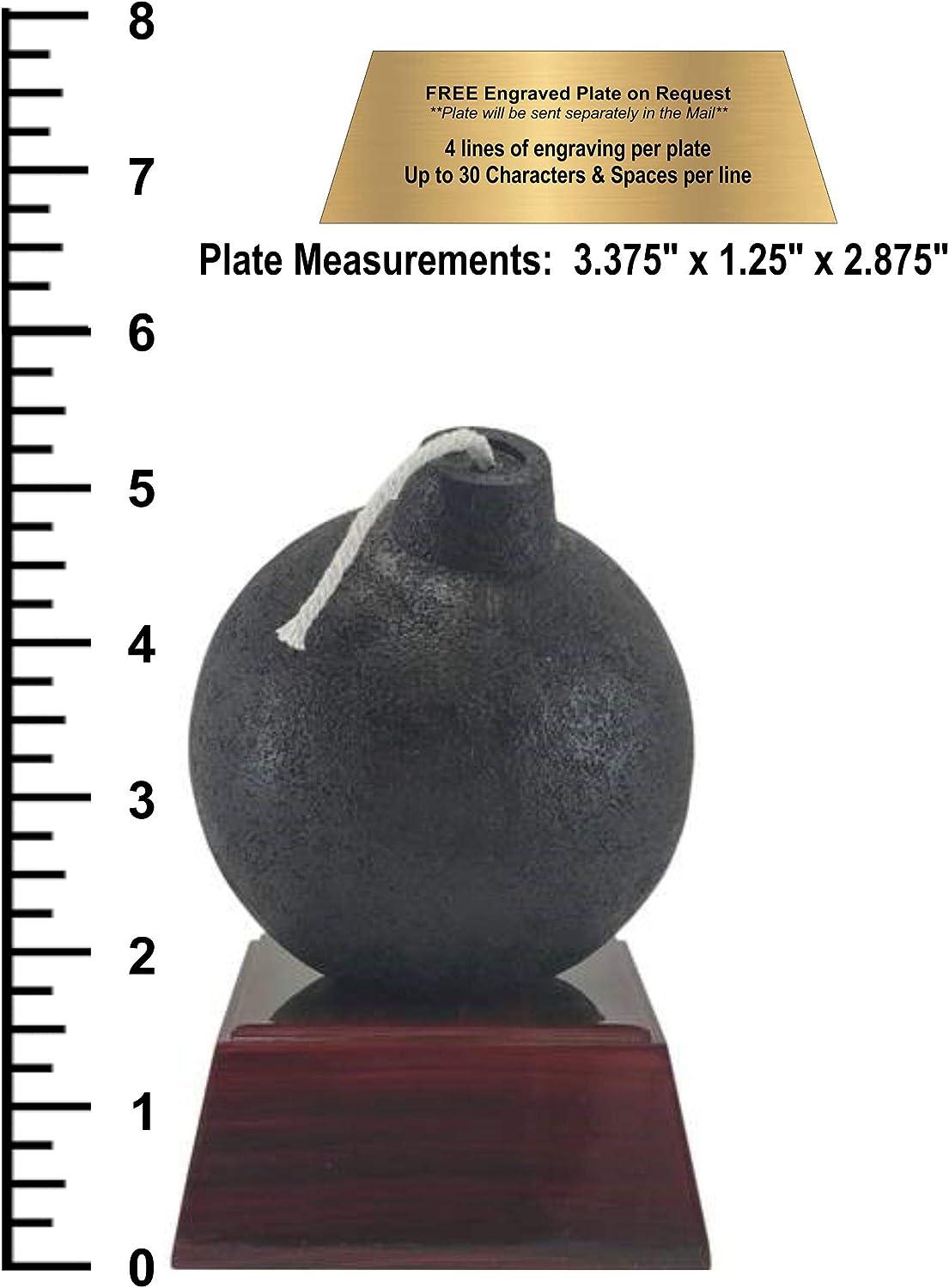 Decade Awards Da Bomb Trophy - 5.5 Inch - Custom Engraved Plate ...