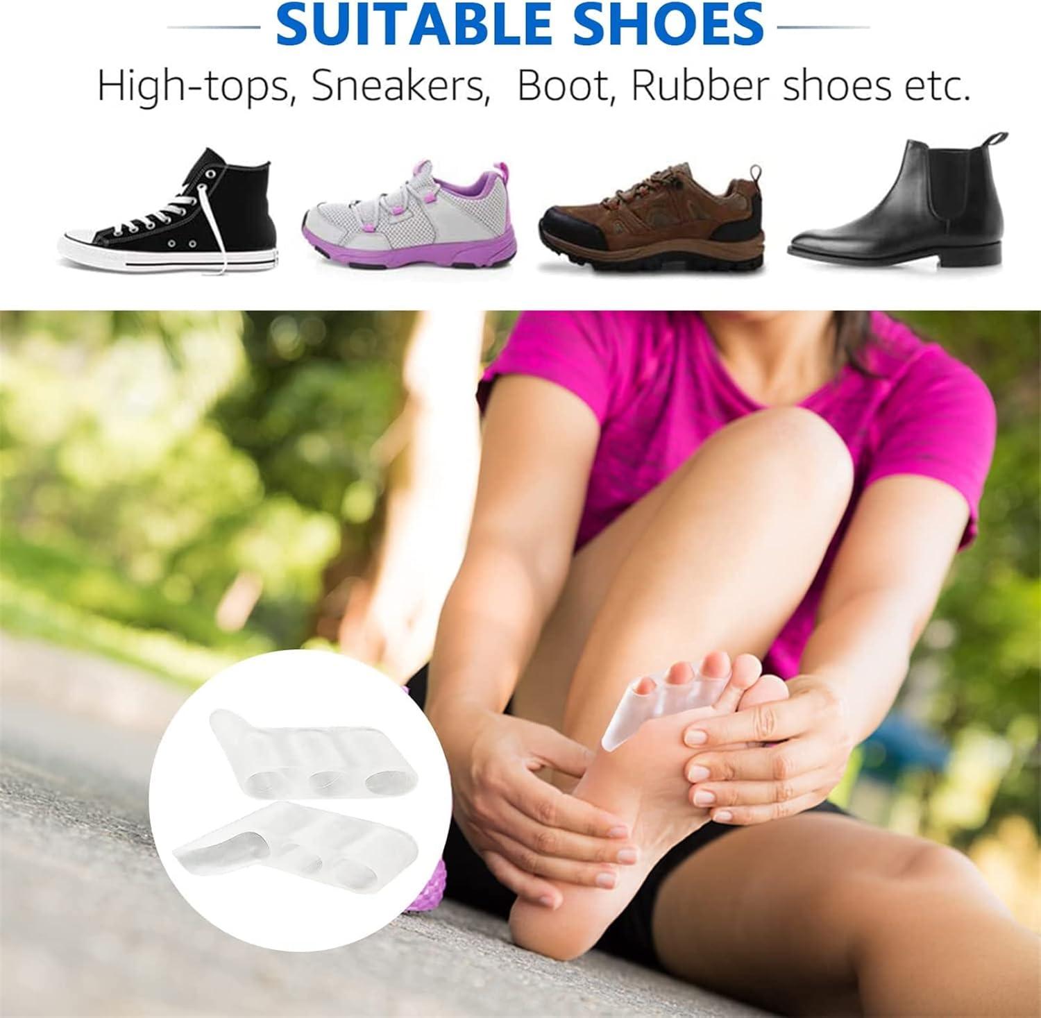 4 Toe Spreader Silicone | Toe Separator for Overlapping Toes Blisters ...