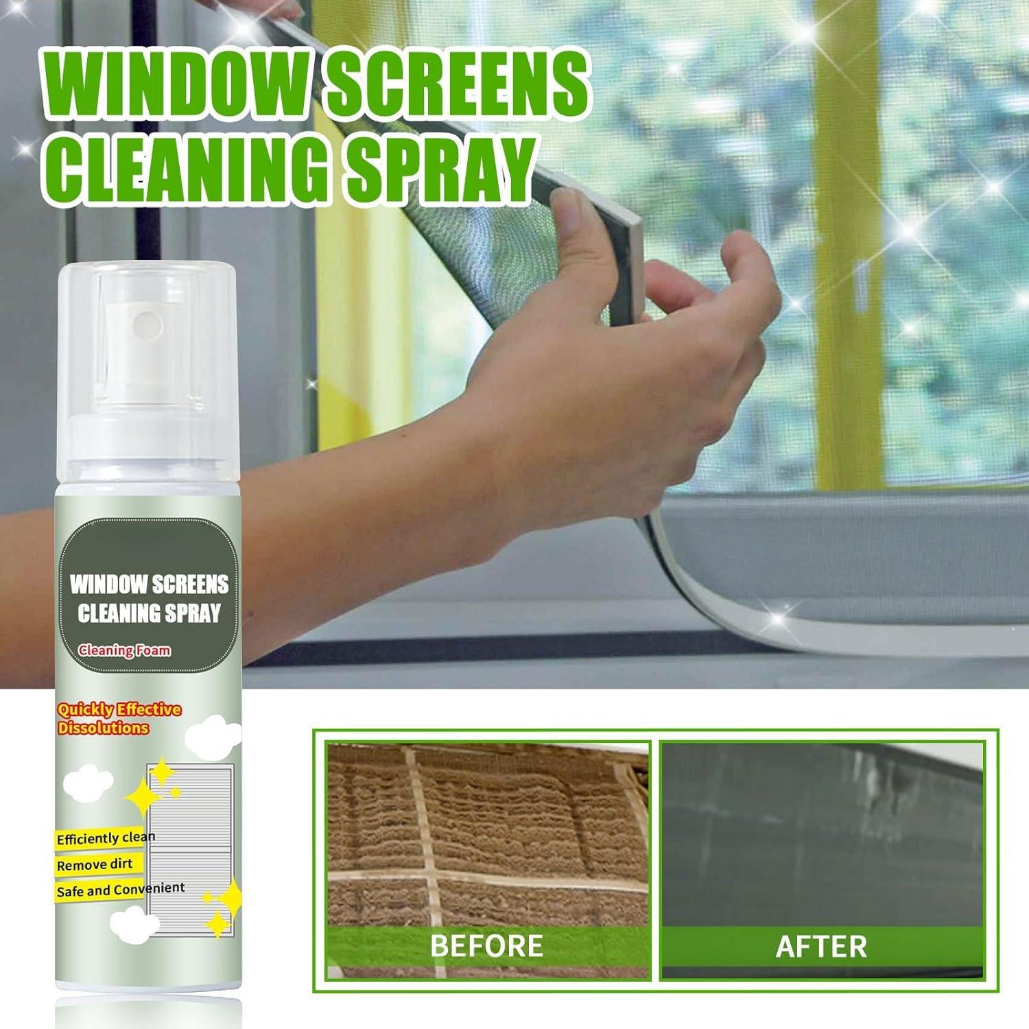 No-Removal Window Screen Foam Cleaner dust and Scale Removal Door and ...