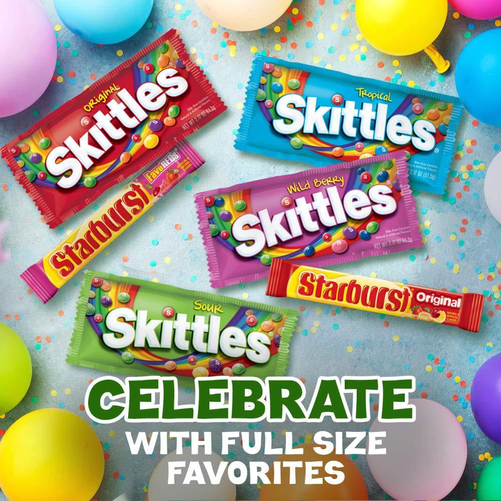 Valentine's Day Candy Mix: Skittles & Starburst 67.79oz Box - 30 Count ...