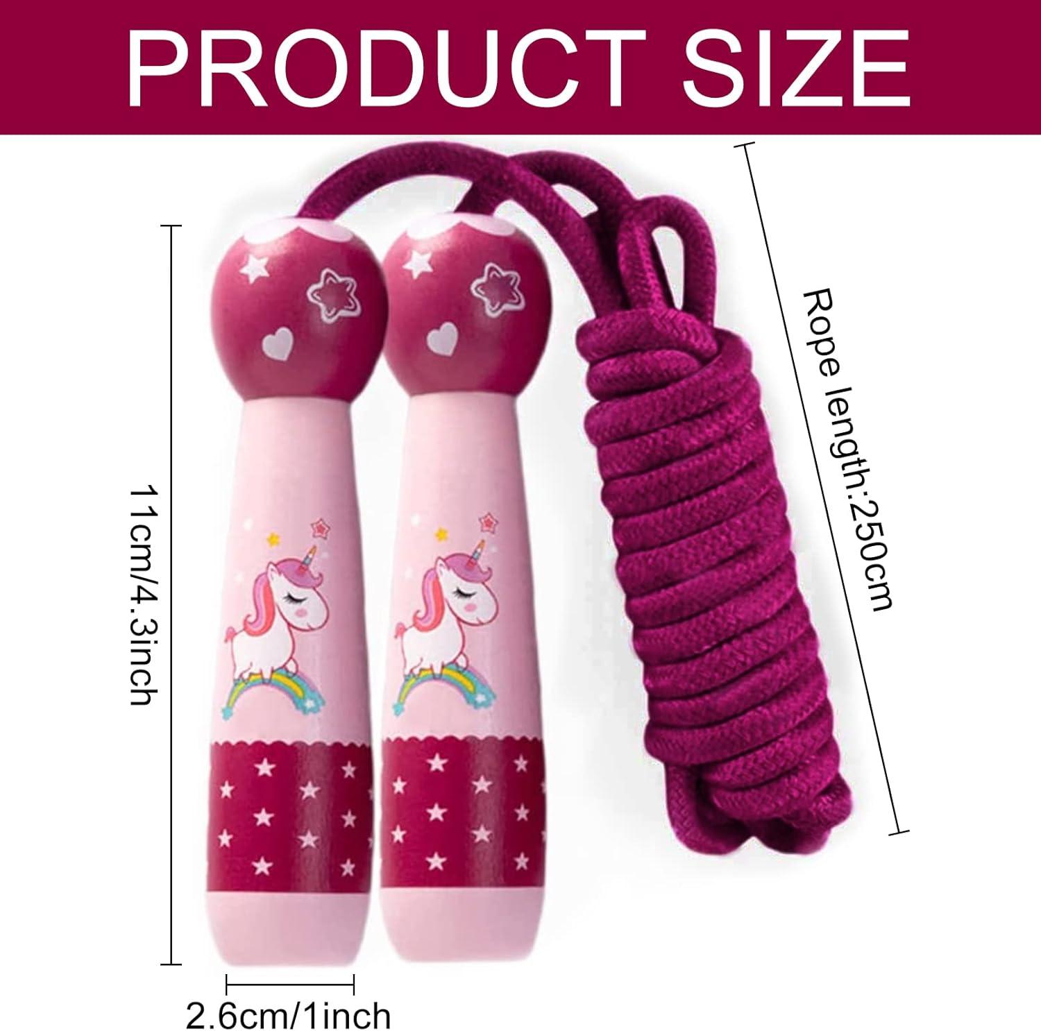 Buy Unicorn Jump Rope for Kids - Adjustable Cotton Rope with Cartoon ...