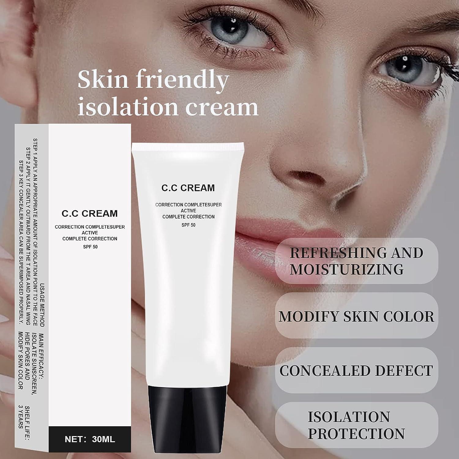 Skin Tone Adjusting CC Cream SPF 50, CC Cream Colour Correcting Self ...