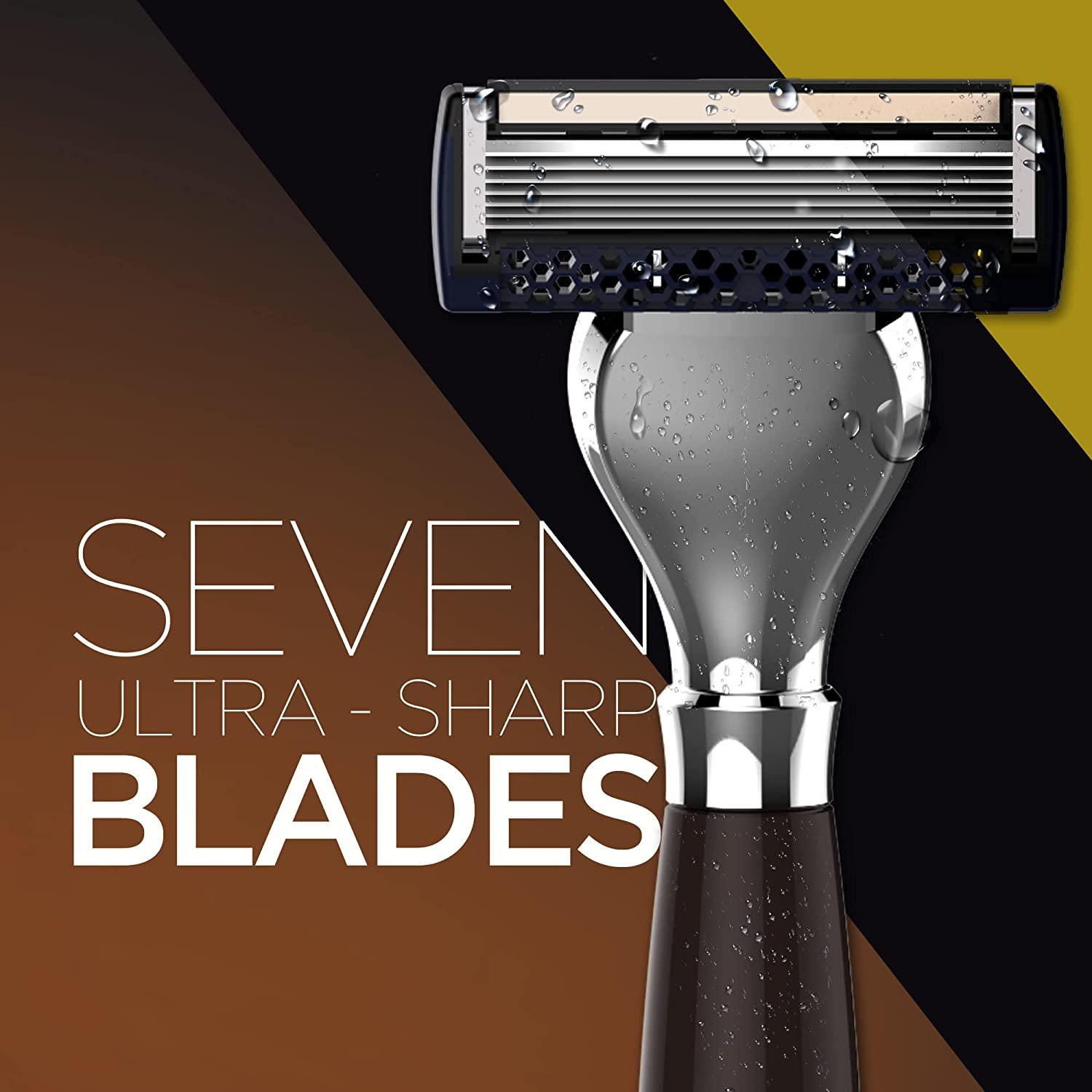 DORCO Pace Classic 7-Blade Razor System with Pivoting Head and Premium ...