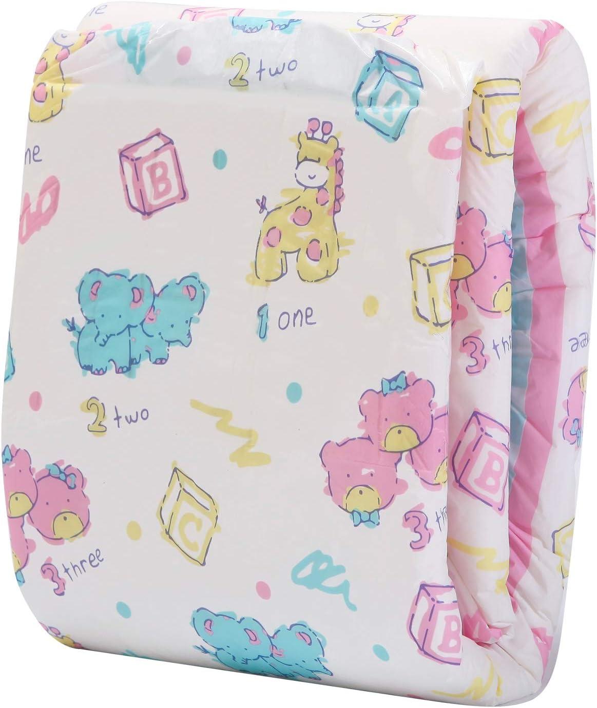 LittleForBig Adult Brief Diapers - Vintage Baby Print 10 Pack | ABDL ...