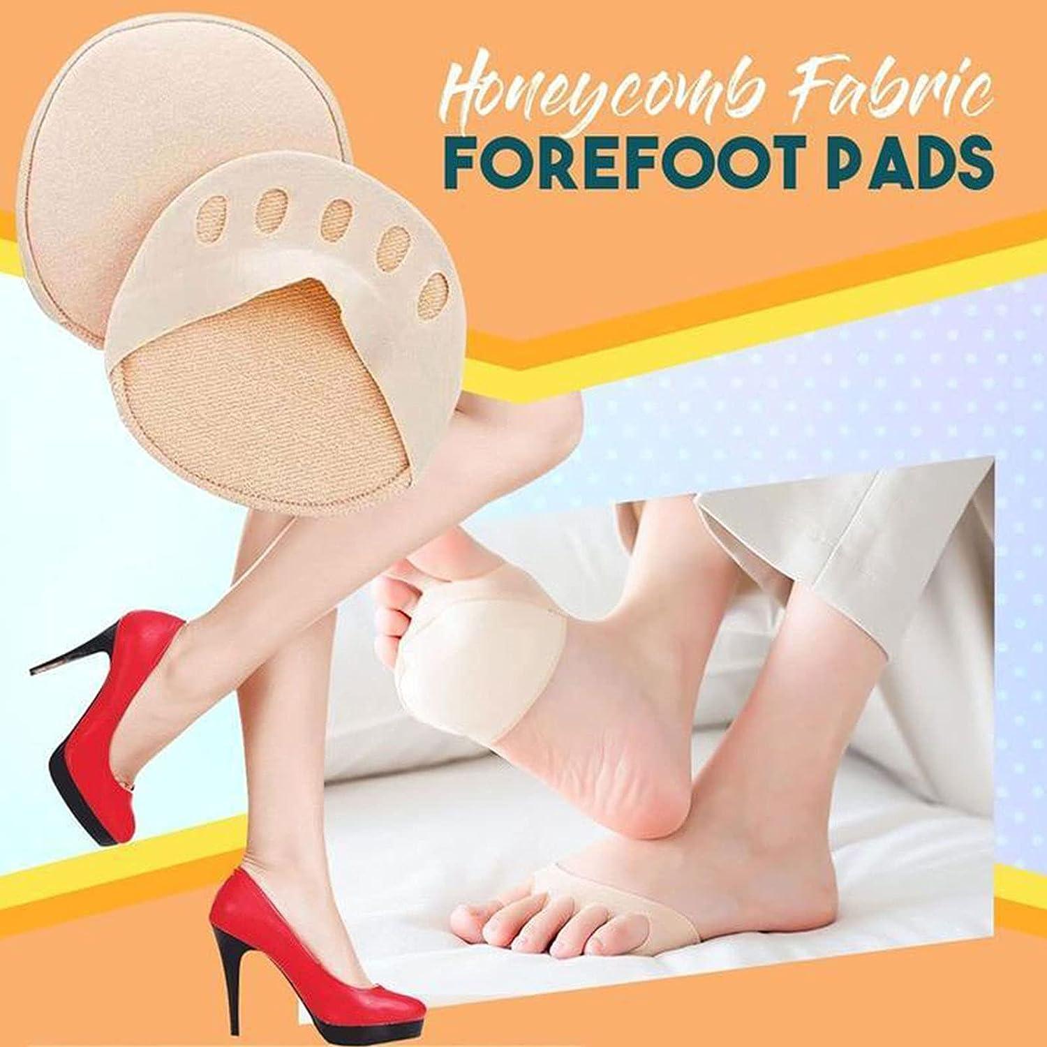 Honeycomb Fabric Forefoot Pads for Women - Breathable Metatarsal Pads ...