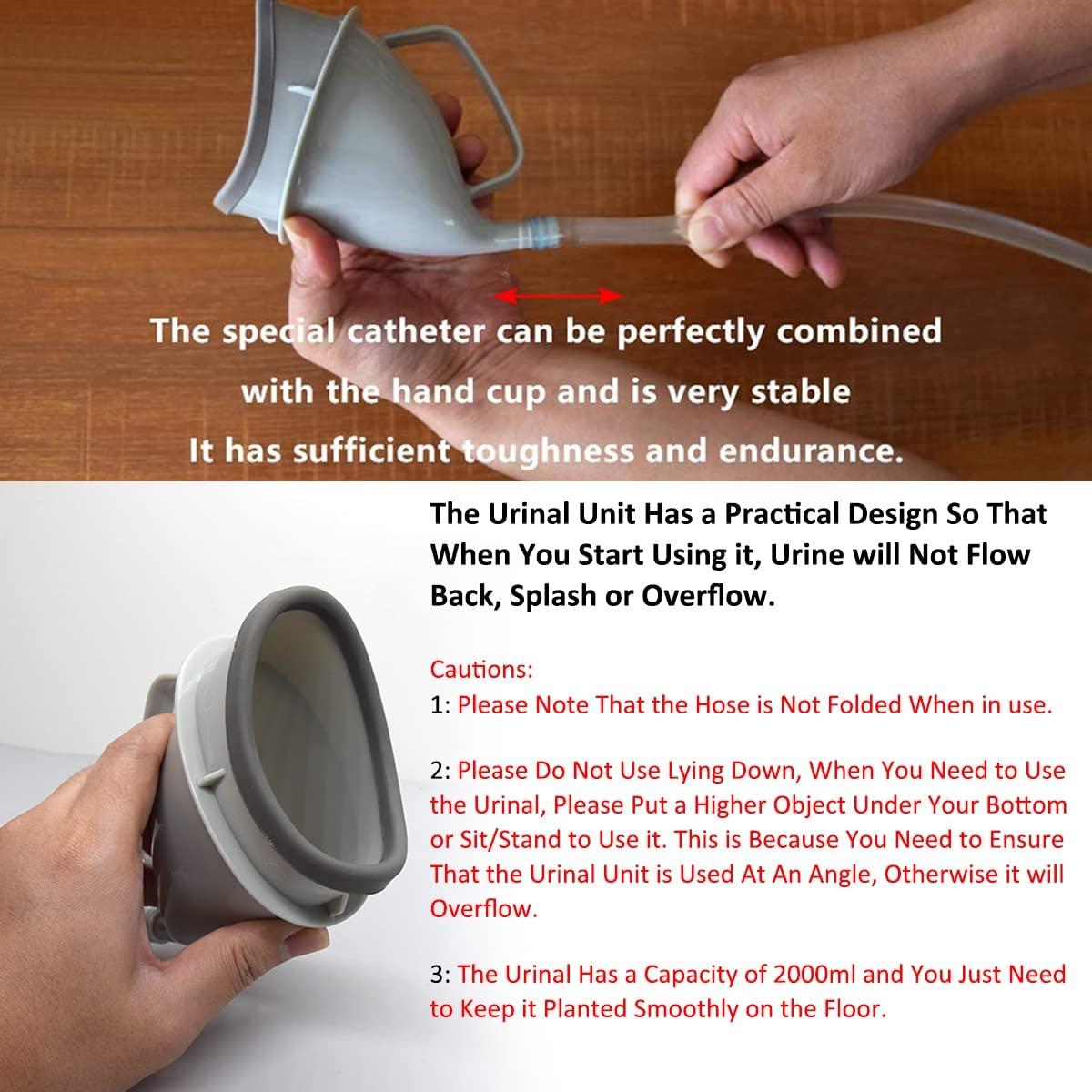 Portable Leak-Proof Female Urinal - 2000ml Capacity - Ideal for Women ...