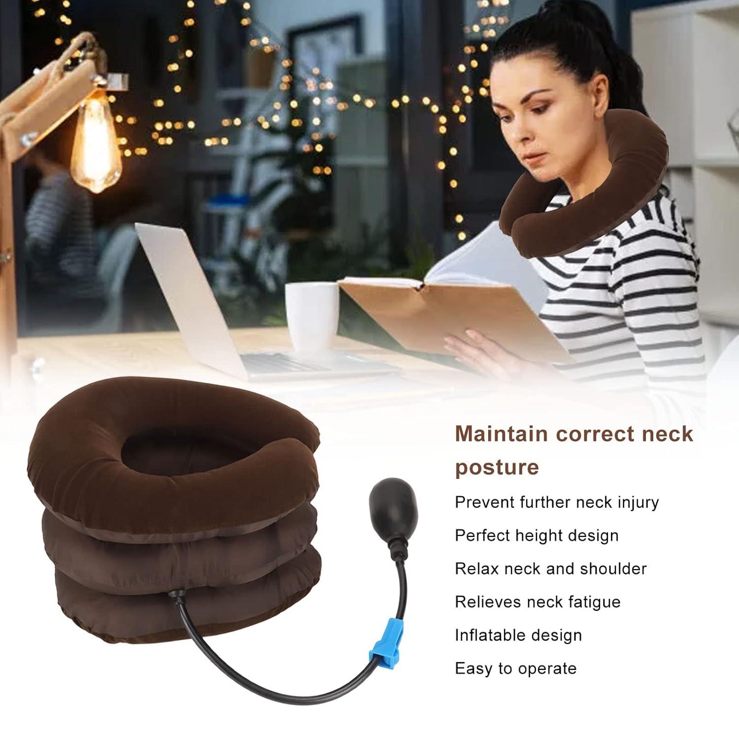 Cervical Traction Device for Neck Pain Relief | Adjustable Inflatable ...