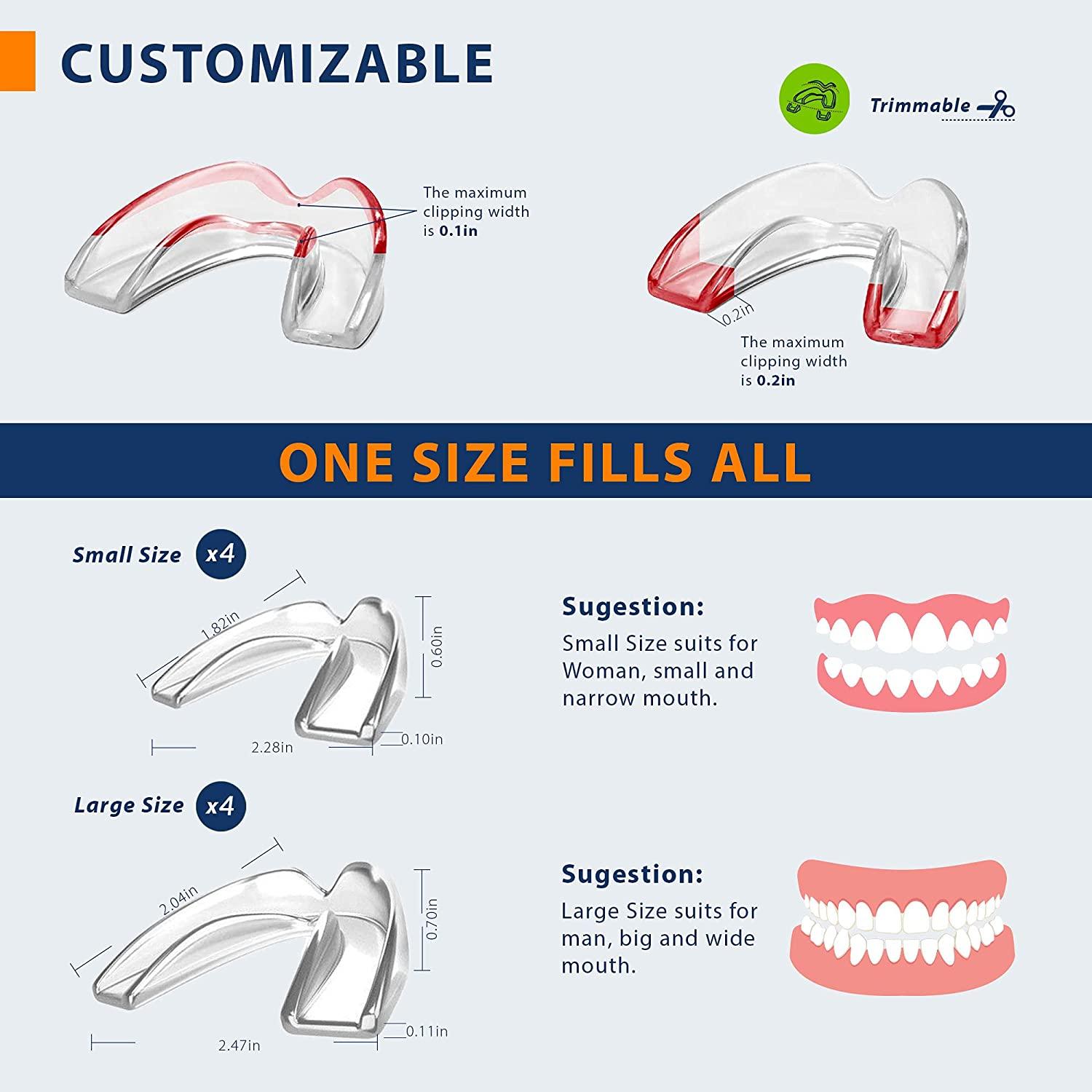 Neomen Professional Mouth Guard - Stop Teeth Clenching & Grinding - 8 ...