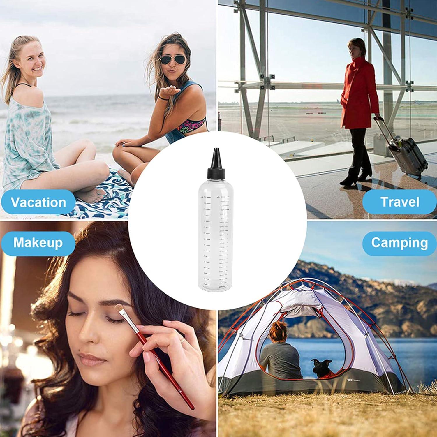 Lurrose 4 x 500ml Hair Color Bottles - Refillable Applicator with ...