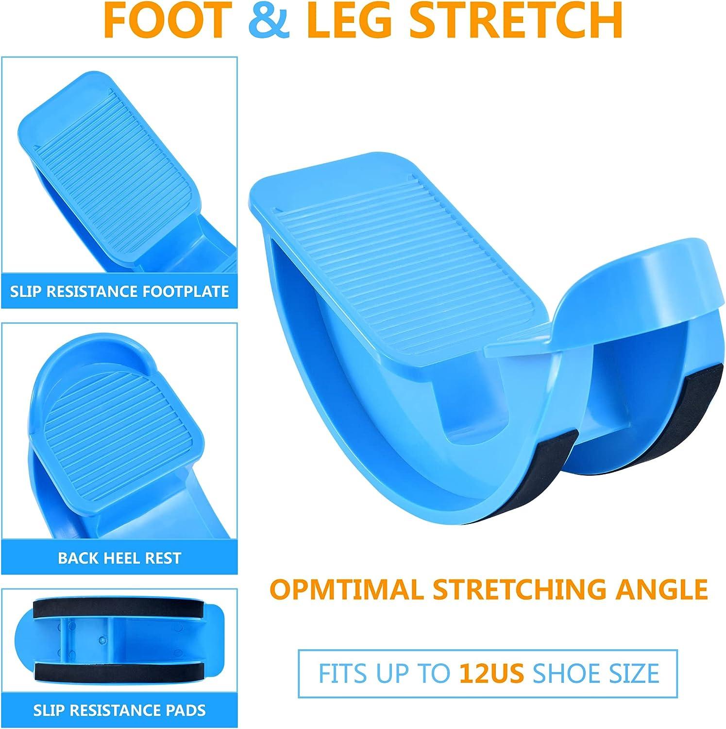 Foot & Calf Stretching Kit-Foot Rocker Stretching Strap & Spiky Massage ...