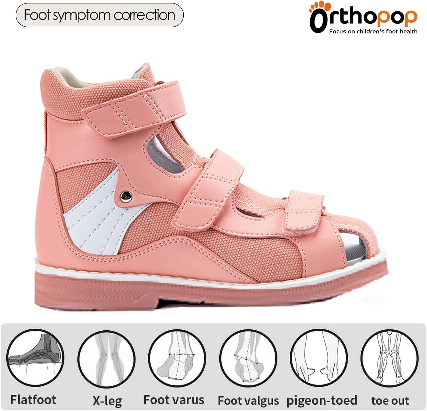 Kids Orthopedic Sandals - Closed-Toe Corrective Shoes with Arch & Ankle ...