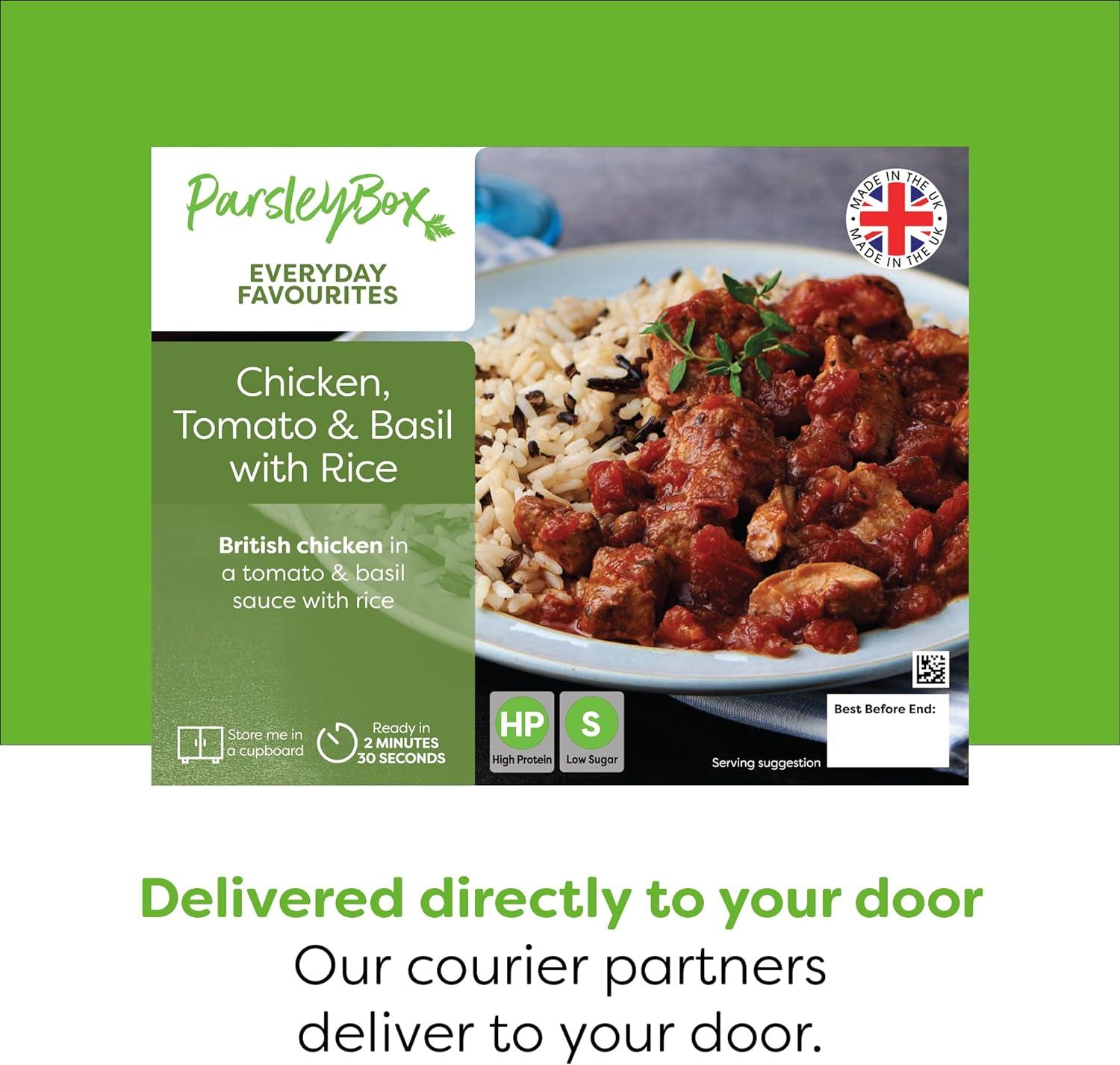 Gluten Free Ready Meal Variety Box - Parsley Box Microwavable Long-Life ...