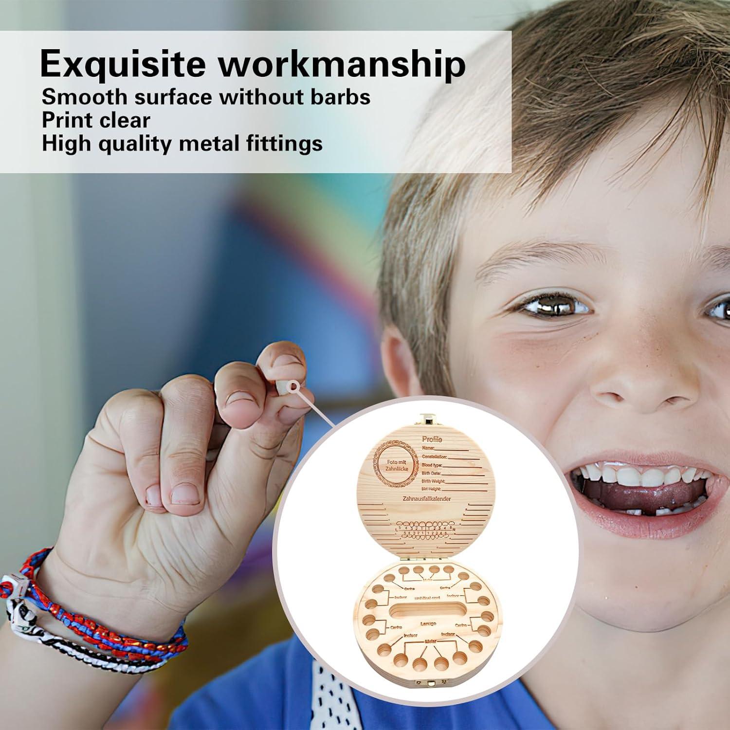 Mooshy Tooth Box for Girls - Personalized Milk Tooth Cubes & Wooden ...